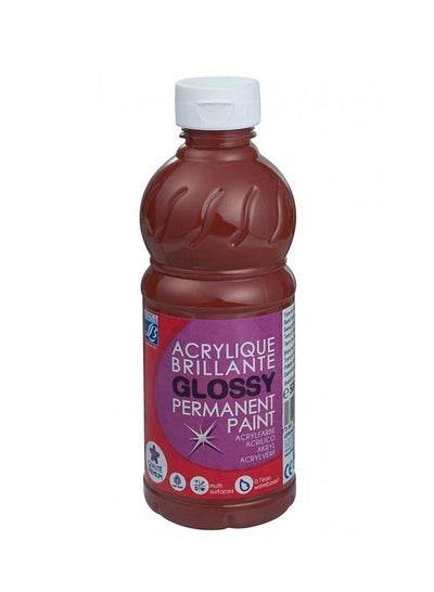 Acrylic Brillante Glossy Permanent Paint Burnt Sienna – Family book shop